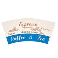 China Customizable Paper Cup Fan Raw Material with Various Accept Colors Printing Suitable for Hot Cold Drink Coffee Disposable Paper Cups for sale