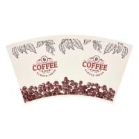 China Waterproof FSC Certified Paper Cup Fan Featuring Eco Friendly Wood Pulp Construction And Custom Logo Printing Capabilities for sale