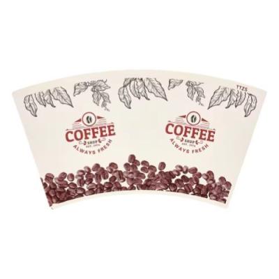 China Waterproof FSC Certified Paper Cup Fan Featuring Eco Friendly Wood Pulp Construction And Custom Logo Printing Capabilities for sale