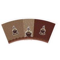 China Waterproof Paper Cup Fan for 6 to 12oz Paper Cups with Food Grade Materials FSC Certification and PE Coating on Both Sides for sale