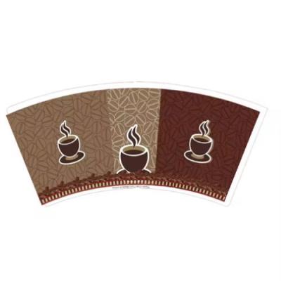 China Waterproof Paper Cup Fan for 6 to 12oz Paper Cups with Food Grade Materials FSC Certification and PE Coating on Both Sides for sale