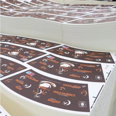 China Oilproof Paper Cup Fan Raw Material Constructed From 100 Percent Wood Pulp with PE PLA Weight Options and FSC Certification for Paper Cup for sale