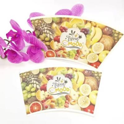 China Heat Insulation Waterproof  Paper Cup Fan Custom Design with6oz 8oz 10oz 12oz Sizes Made from 150 to 350 GSM Paper Blank for Various Uses for sale