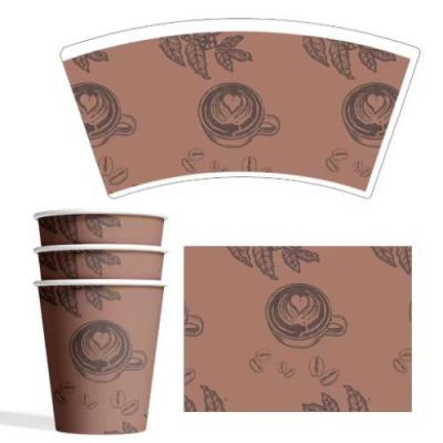 China Biodegradable Paper Cup Fan with PE PLA Suitable for Various Paper Cups for sale