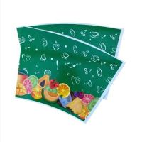 China Custom Design Printing Paper Cup Fan Featuring Food Grade Moisture-proof for sale