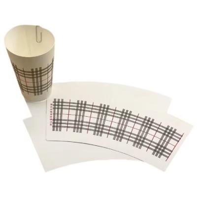 China Custom Size Paper Cup Fan Manufactured with FSC Certified Paper and PE PLA Coatings for sale