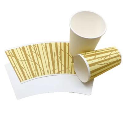 China Paper Cup Fan FSC Certified Biodegradable Double PE PLA Coated for sale