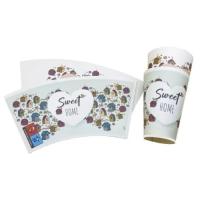 China Biodegradable Waterproof Paper Cup Fan Featuring Single Double Side PE Material for sale
