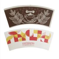 China Paper Cup Fan with PE Coating Side for Disposable Hot or Cold Beverage Tea Coffee for sale