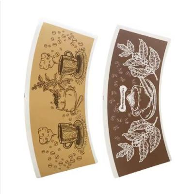 China FSC Certification 100% Wood Pulp Paper Cup Fan Designed for Coffee Cups for sale