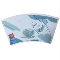 China 100 Percent Biodegradable Disposable Paper Cup Fan Manufactured for sale