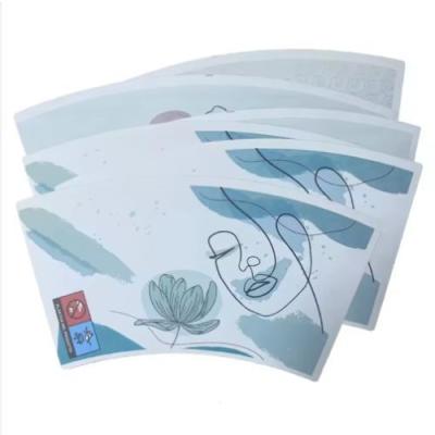 China FSC Certified Paper Cup Fan for 4 to 32oz PLA PE Coated Paper Cups for sale