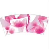 China Custom printed Paper Cup Fan With Single or Double Side Waterproof for sale