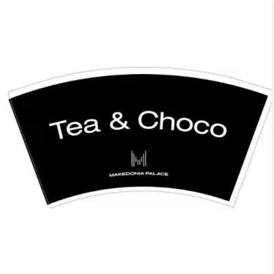 China Custom Printed Paper Cup Fan Blank 1-7 Colors Offset Printing for sale