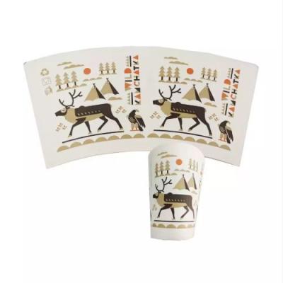 China Paper Cup Fan Made with 100% FSC Certification Biodegradable Materials for sale