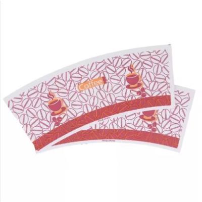 China Virgin Wood Pulp Based Paper Cup Fan 100 Percent Biodegradable for sale
