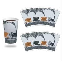 China Heat Insulation Paper Cup Fan Multiple Color Options Custom Deaigned for sale