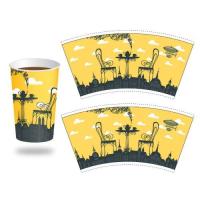 China Eco Friendly Paper Cup Fan 200 GSM Single Side PE PLA Coated Material for sale