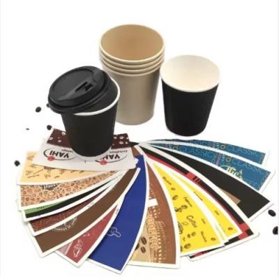 China Various Colors Hot Sale Paper Cup Fan Designed for Offset Printing for sale