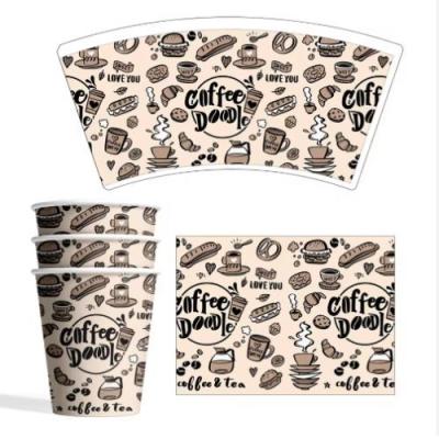 China Flexography Printing Variuous Colors Printing ODM Paper Cup Fan for sale