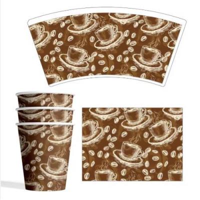China FSC certified Biodegradable Paper Cup Fan with Single PE coated OEM ODM for sale