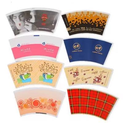 China Paper Cup Fan with Custom Branding Accept to Improve Customer Engagement for sale