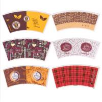 China Paper Cup Fan Designed for Hot Drinks Cold Beverages with Biodegradable Custom Printing for sale