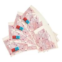 China Paper Cup Fan with FSC Heat Insulation Packaging Custom Print Single PLA Logo Coated for sale