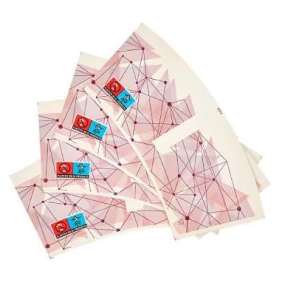 China Paper Cup Fan with FSC Heat Insulation Packaging Custom Print Single PLA Logo Coated for sale