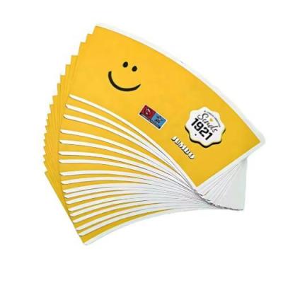 China Biodegradable Paper Cup Fan with PE PLA Coated for Disposable Paper Cups for sale