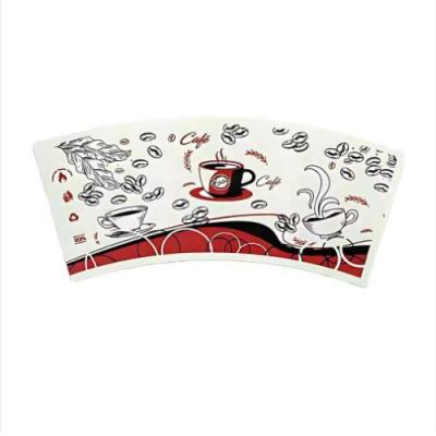 China Heat Insulation Paper Cup Fan Made from Virgin Wood Pulp Suitable for sale
