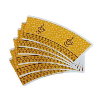 China Environmentally Greaseproof Paper Cup Fan with Biodegradable Flexography Printing for sale