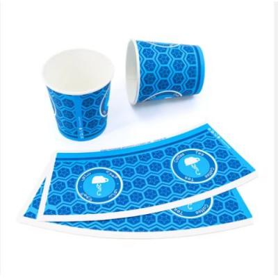 China Paper Cup Fan Featuring PE PLA Coated with 150GSM to 350GSM Paper Weight for sale