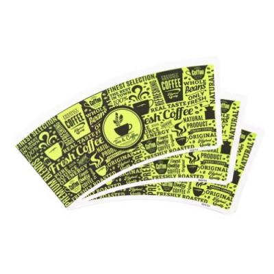 China 100% Virgin Wood Pulp Paper Cup Fan 150gsm to 350gsm Paper Weight and PLA Coating for sale