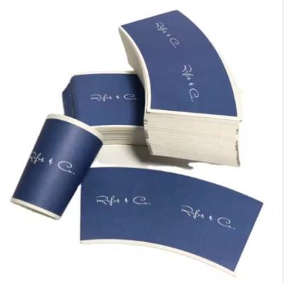 China Ecofriendly Paper Cup Fan OEM ODM Custom Designed Offset Printed for sale