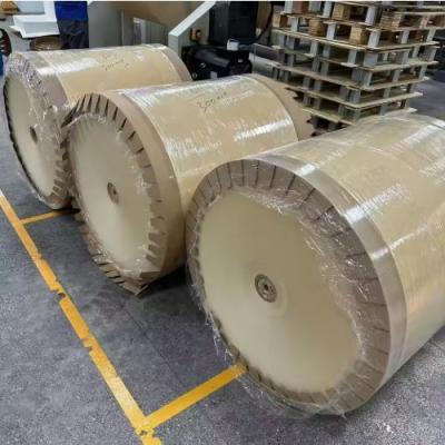 China Single Side and Double Side Coated Wall PE Coated Paper Roll Heat Insulation for sale