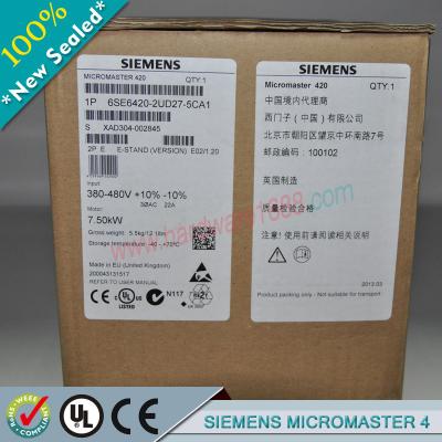 China SIEMENS Micromaster 4 6SE6420-2UD31-1CA1 / 6SE64202UD311CA1 for sale