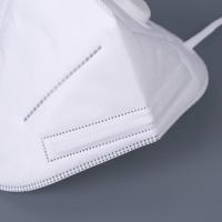 China Ear Mounted White KN95 Filter Mask Folding Valved Dust Mask 155mm*105mm for sale