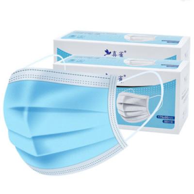 China Hanging Ear Fold Disposable Flat Mask Non Medical EN14683 5g for sale