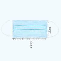 China Hanging Ear Fold Disposable Flat Mask Non Medical EN14683 5g for sale