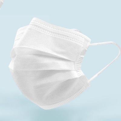 China White Disposable Flat Mask Earloop Non Medical Protective odorless for sale