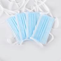China Disposable Non Medical Flat Face Mask Anti Fog Blue 17.5*9.5cm T/CTCA7-2019 for sale