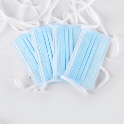 China Disposable Non Medical Flat Face Mask Anti Fog Blue 17.5*9.5cm T/CTCA7-2019 for sale