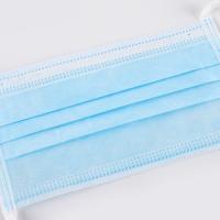 China Disposable Non Medical Flat Face Mask Anti Fog Blue 17.5*9.5cm T/CTCA7-2019 for sale