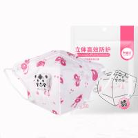China Breathable Valve KN95 Foldable Kids Printed Mask Comfortable GB2626-2019 For Students for sale