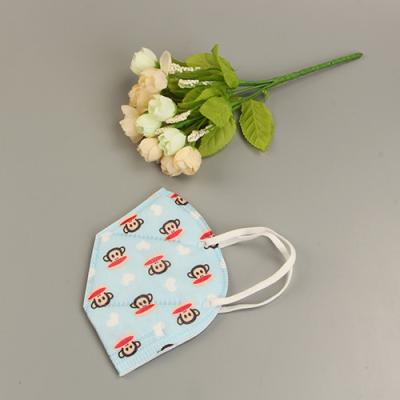 China Printed Pattern Disposable Blue Earloop Face Mask Anti Pollution Droplets GB2626-2019 for sale
