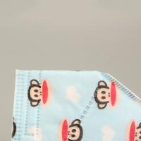 China Printed Pattern Disposable Blue Earloop Face Mask Anti Pollution Droplets GB2626-2019 for sale