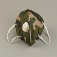China Camouflage Non Woven Fabric KN95 Mask Particulate Filter GB2626-2019 With Valve for sale