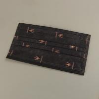China Black 3 Layer Non Woven N95 Particulate Dust Mask Disposable Mouth Mask 17.5*9.5 for sale