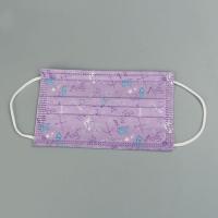 China Printed Pattern Disposable 3 Ply Non Woven Face Mask N95 Foldable 17.5x9.5 for sale